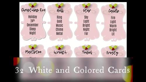 EDITABLE Christmas Word Challenge Game - INSTANT DOWNLOAD by TimeSavors