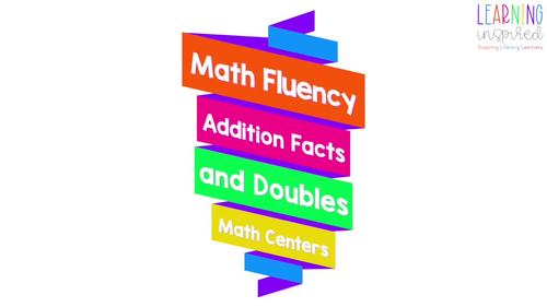 Math Fact Fluency | Addition within 10 and Doubles Facts Math Centers