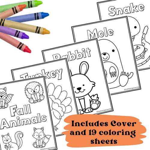 Fall Coloring Pages Animals in Fall Coloring Sheets Kindergarten Preschool