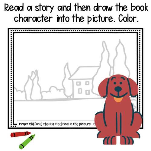 clifford coloring book pages