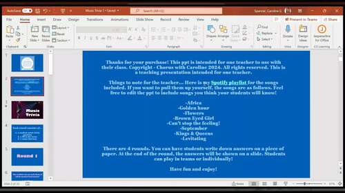 Music Trivia - Chorus Activity/Game by Chorus with Caroline | TPT