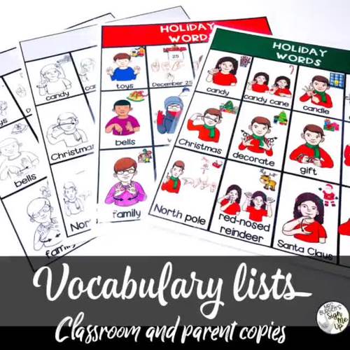 ASL Christmas Edition by Mrs Burgen's Sign Me Up | TpT