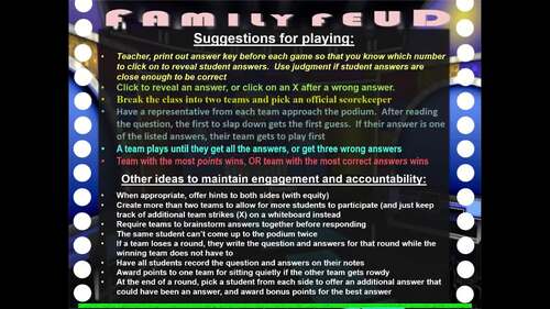 World Geography FAMILY FEUD - "FAMOUS LANDMARKS" - engaging classroom game