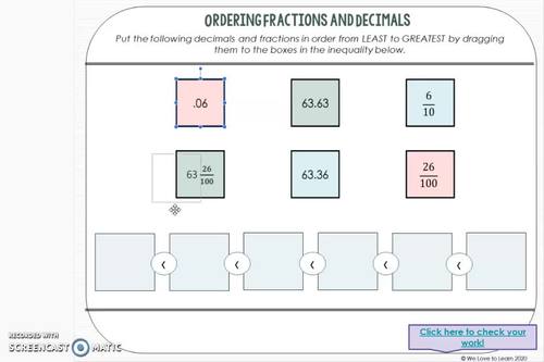 Digital Relating Fractions to Decimals for Google Slides by We Love To ...
