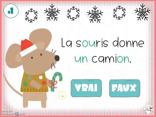 French Interactive Christmas Game |Jeu interactif de Noël - Lecture ...