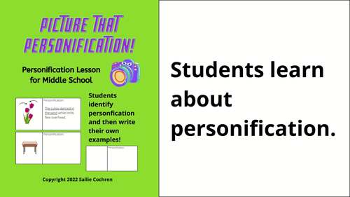 Picture that Personification! (Personification Lesson for Middle School)
