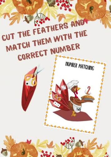 Thanksgiving printable math activities for kids/numbermatch ...
