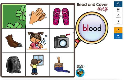 St Patrick's Day Boom Cards Games BL CL FL GL PL SL | Beginning L Blends