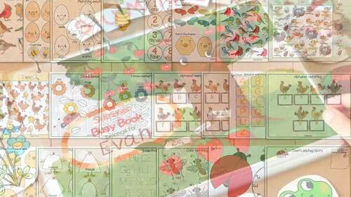 4 Seasons Busy Books Bundle - Winter, Spring, Summer, Fall Toddler ...