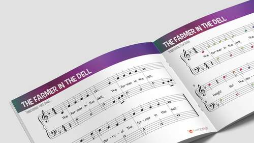 The Farmer in the Dell - Folk Song | Easy-to-Play Piano Sheet Music