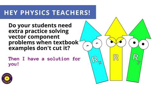 Vector Components Practice Problems: Notes and Worksheets for Physics