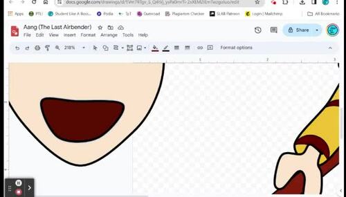 Aang From Avatar: The Last Airbender Expert Level Google Drawings Tutorial