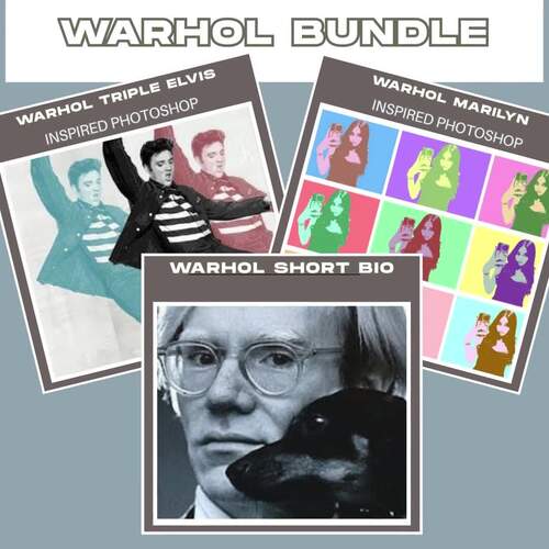 Warhol Pop Artist | Adobe Photoshop Digital Interactive Project | Art ...