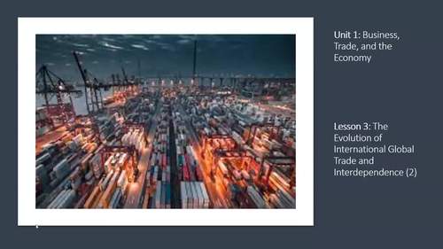 BBB4M International business fundamentals- Early International Global Trade