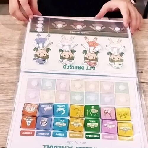 Toddler Busy Book | Daily routine | Busy Binder for Preschool ...