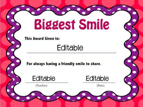 END OF THE YEAR Editable CLASSROOM AWARD CERTIFICATES by Teacher Features