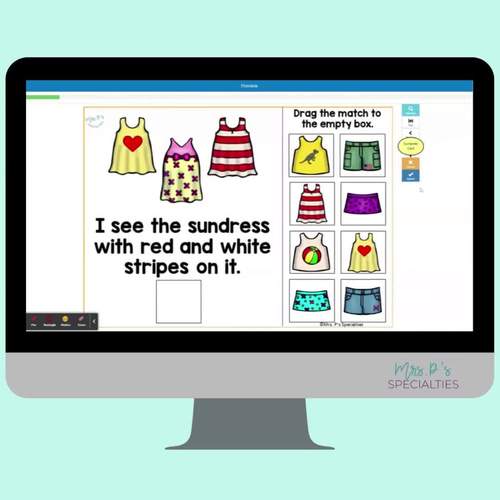 Digital Interactive Book: What Do You See? Summer Clothes - Descriptive ...