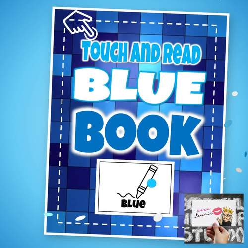 BLUE- Touch and read books PRE K / KINDER by XOXO Beanie | TpT