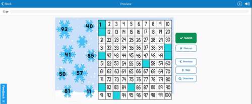 Snow Counting Winter Counting to 100 by 1's Boom Cards by The Creative ...