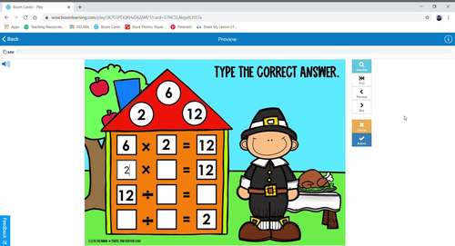 Fact Families (Multiples of 6) & Brain Breaks | BOOM Cards™ | TPT