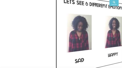 Identifying Emotions with Real Pictures Boom Cards ™ by love2speak