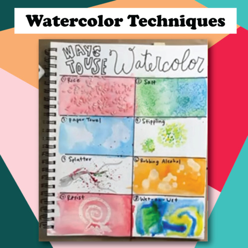 8 Ways To Use Watercolor // Practice Techniques by Meg's Art School