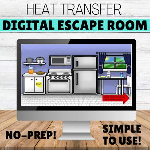 Heat Transfer Thermal Energy Escape Room - MS-PS3-4 Review Activity ...