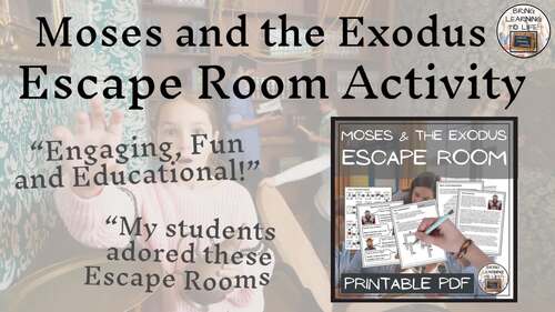 Moses and The Exodus Story Escape Room | Bible & Ancient History Activity