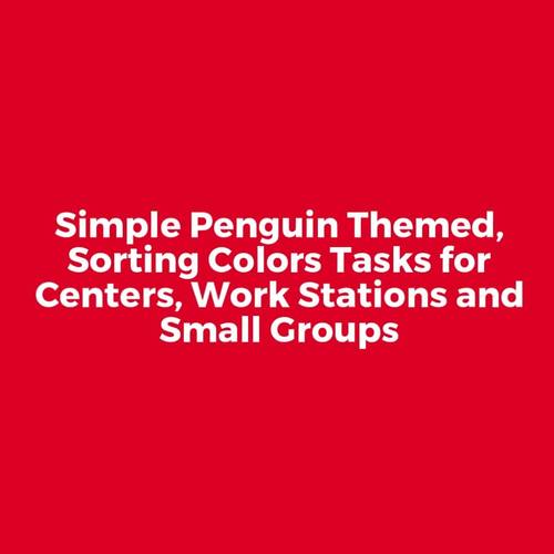 Penguin Color Sorting Mats by File Folder Heaven | TPT