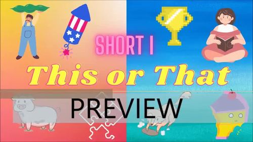 CVC Short I This or That Brain Break Videos by The Teacher Rex | TPT