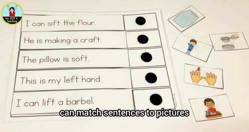 Ending Blends Decodable Sentence Strip - Match Sentences to Picture