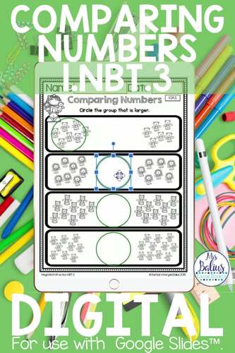 Digital Ordering Comparing Numbers Google Slides™ Mega Math Practice 1 ...