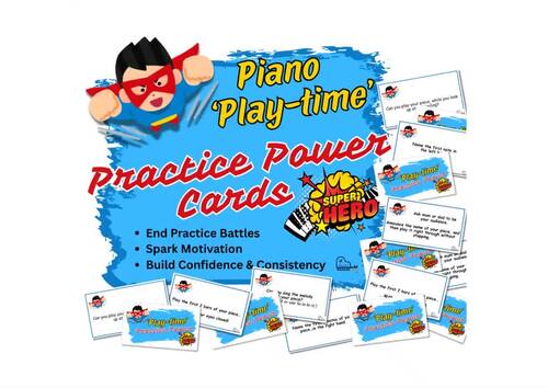 ‘Piano Practice Playtime’ | Practice Cards BUNDLED Set by 88 Musical Keys