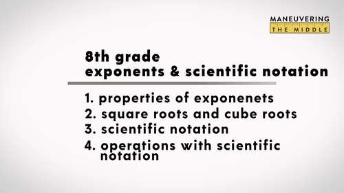 Exponents & Scientific Notation Digital Math Activity Bundle | 8th ...