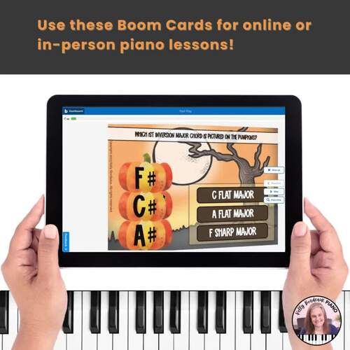 Major Chords BOOM™ Cards - 1st Inversion Triads Digital Flashcards ...