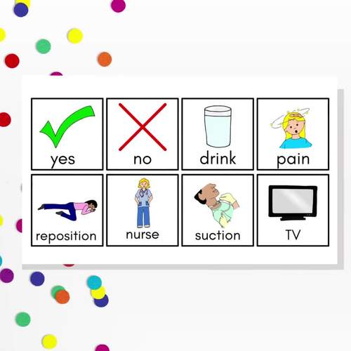 Mini AAC Boards for Communication and Basic Needs Hospital Edition ...