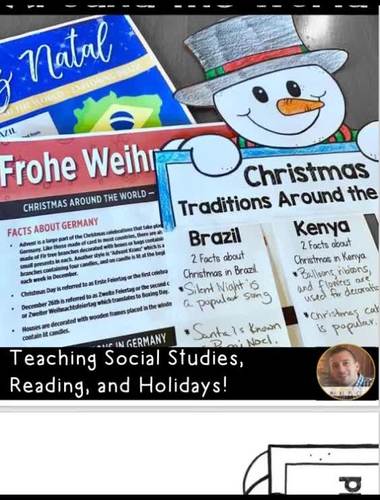 Christmas Around the World: A Week-Long Study and Craftivity for Grades 3-5