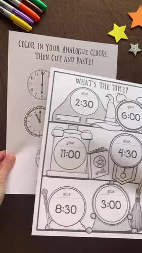 Telling Time - O'Clock, Half Past, Quarter Past - Lift the Flap Craft ...