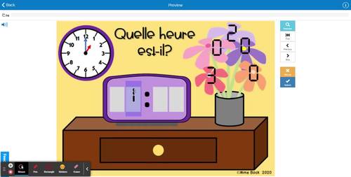BOOM Cards: Quelle heure est-il? Partie 3 by Mme Bock | TpT