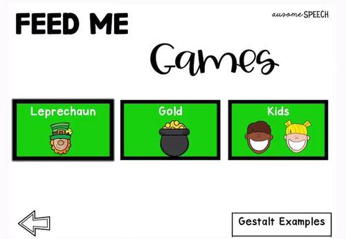 Gestalt Language St Patrick's Day Activity Boom Cards by Ausome Speech