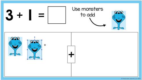 Addition to 10 with Monsters for Google Slides™ | Special Education