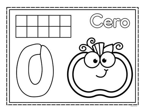 Kindergarten Math | Number Mats in Spanish by E is for Eri | TPT