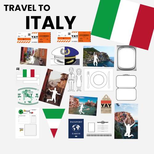 Travel to ITALY! – Printable Pretend Travel Activity for Kids by ...
