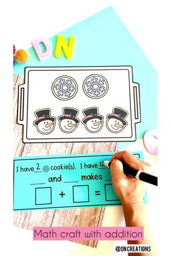 Winter Math Craft Numbers 1 to 10 l Winter Math Craft l Winter Addition ...