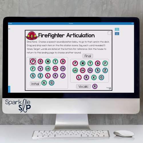 Firefighter Fire Safety Articulation Boom Cards | Speech Therapy