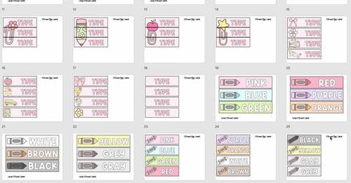 Editable Storage Labels - Compatible with Sterlite 3 Drawer Storage