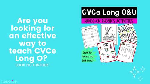 Long Vowel CVCe Bundle Hands-On Phonics Centers and Small Group Activities