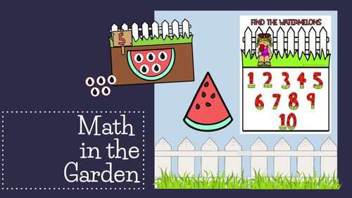 summer math activities watermelons by Joy and Sunshine Collective