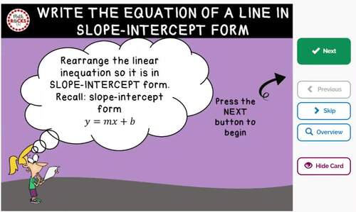 Standard Form To Slope-Intercept Form Linear Equations Scaffolded Boom ...