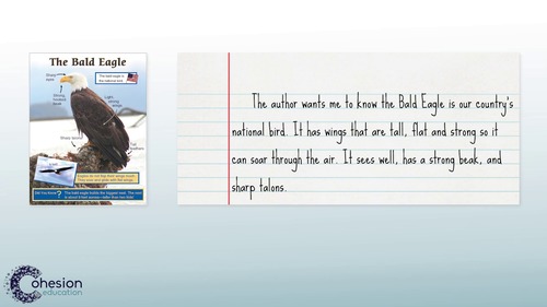 Identify the Main Topic and Retell Key Details by Cohesion Education